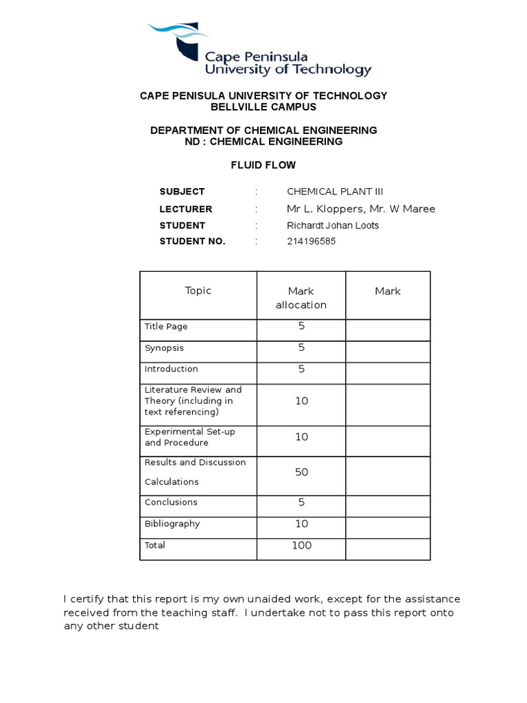 Fluid Flow Practical | PDF | Reynolds Number | Fluid Dynamics
