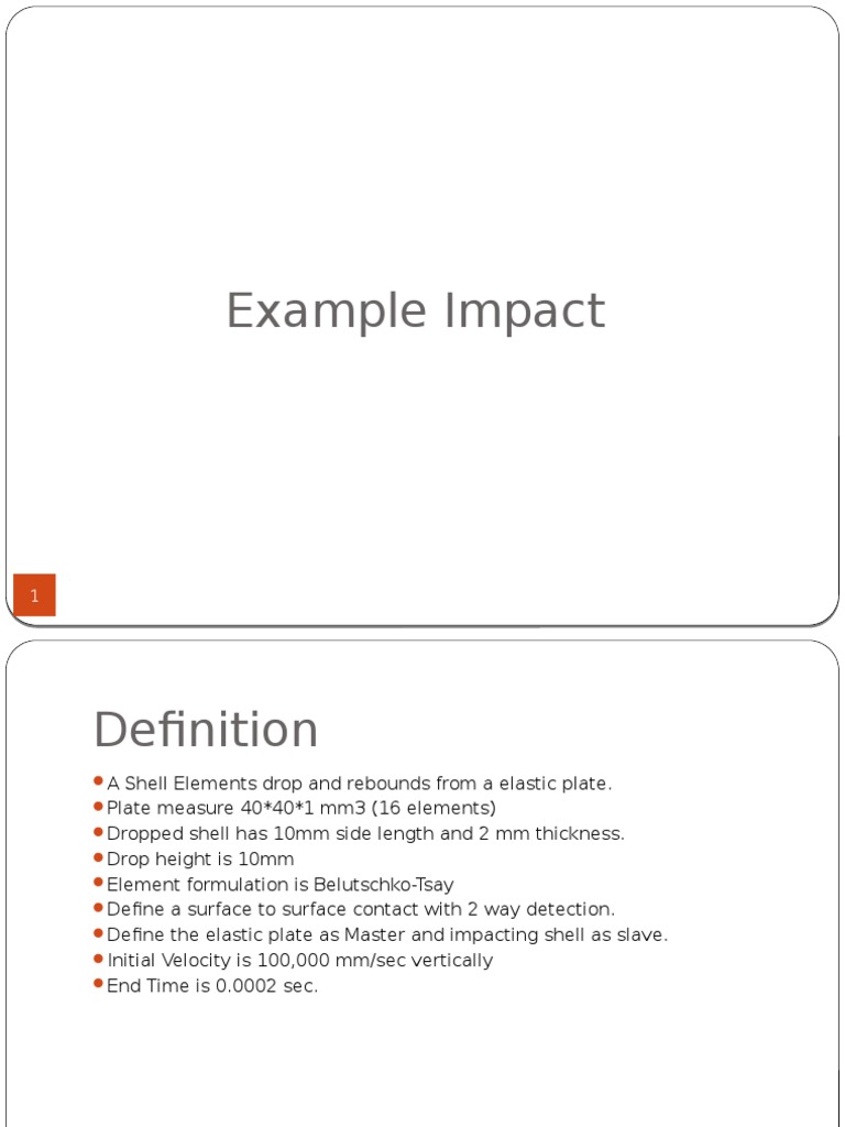 Ls Dyna Tutorial Pdf Applied And Interdisciplinary Physics