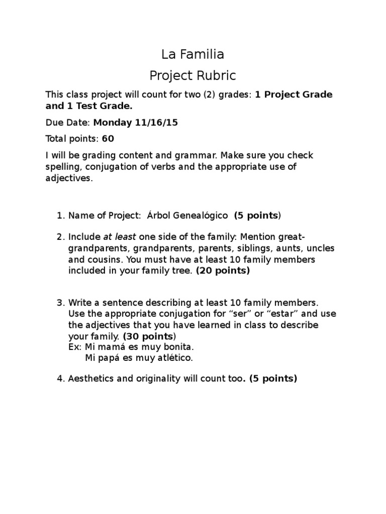 La Familia Project | PDF