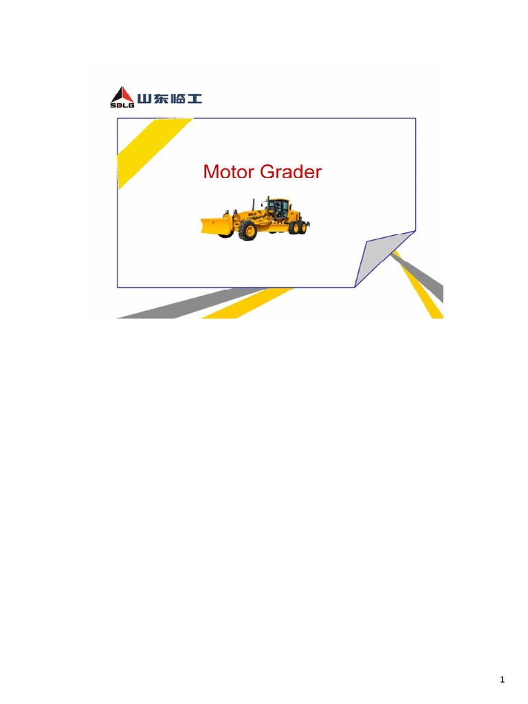 SDLG G9220F Motor Grader Overview | PDF | Engines | Gear