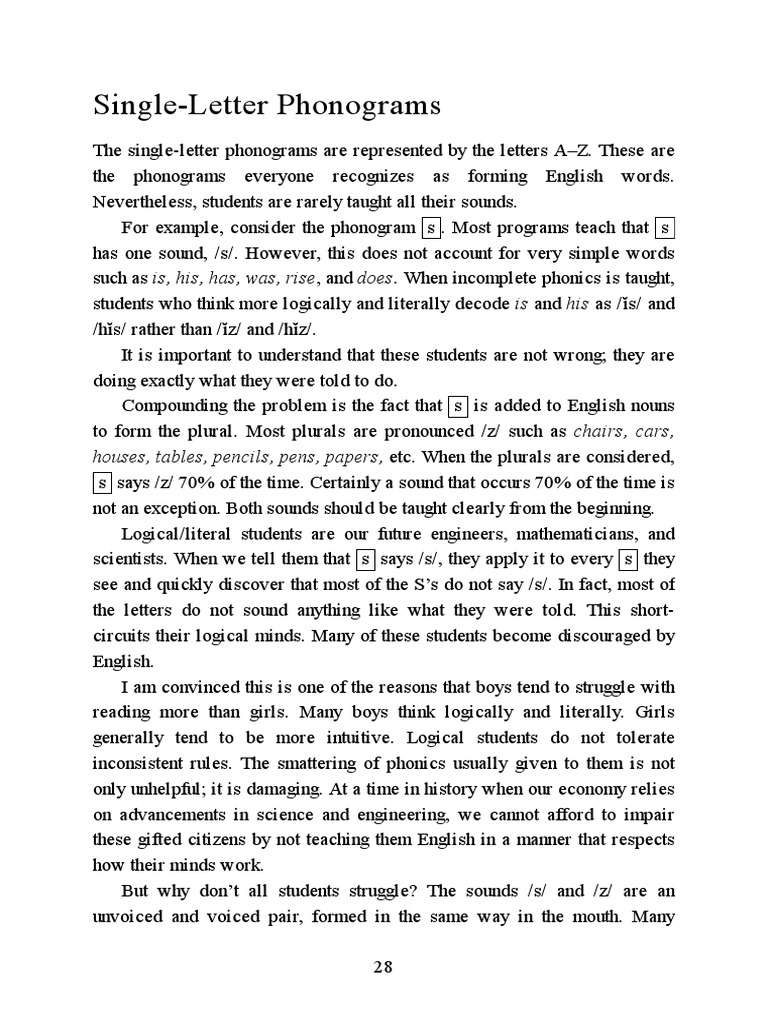 Teaching Single-Letter Phonograms | PDF | English Language | Phonics