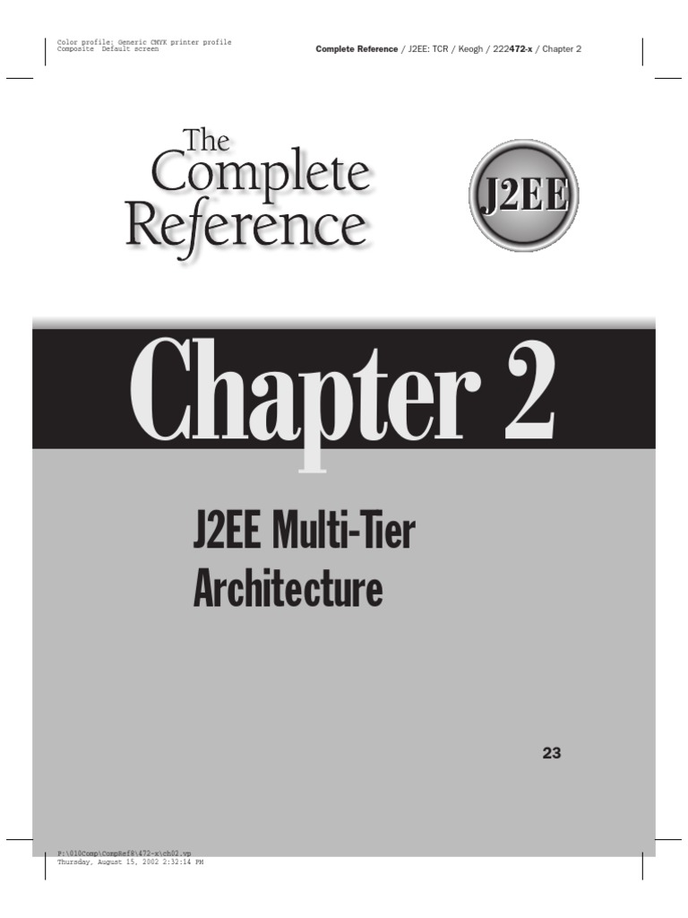 J2ee Multitier Architecture431 PDF | PDF | Java Server Pages | Java Servlet