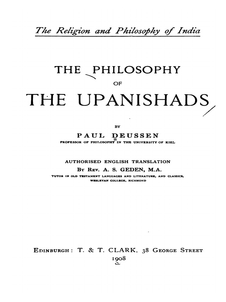 The Philosophy of The Upanishads | PDF