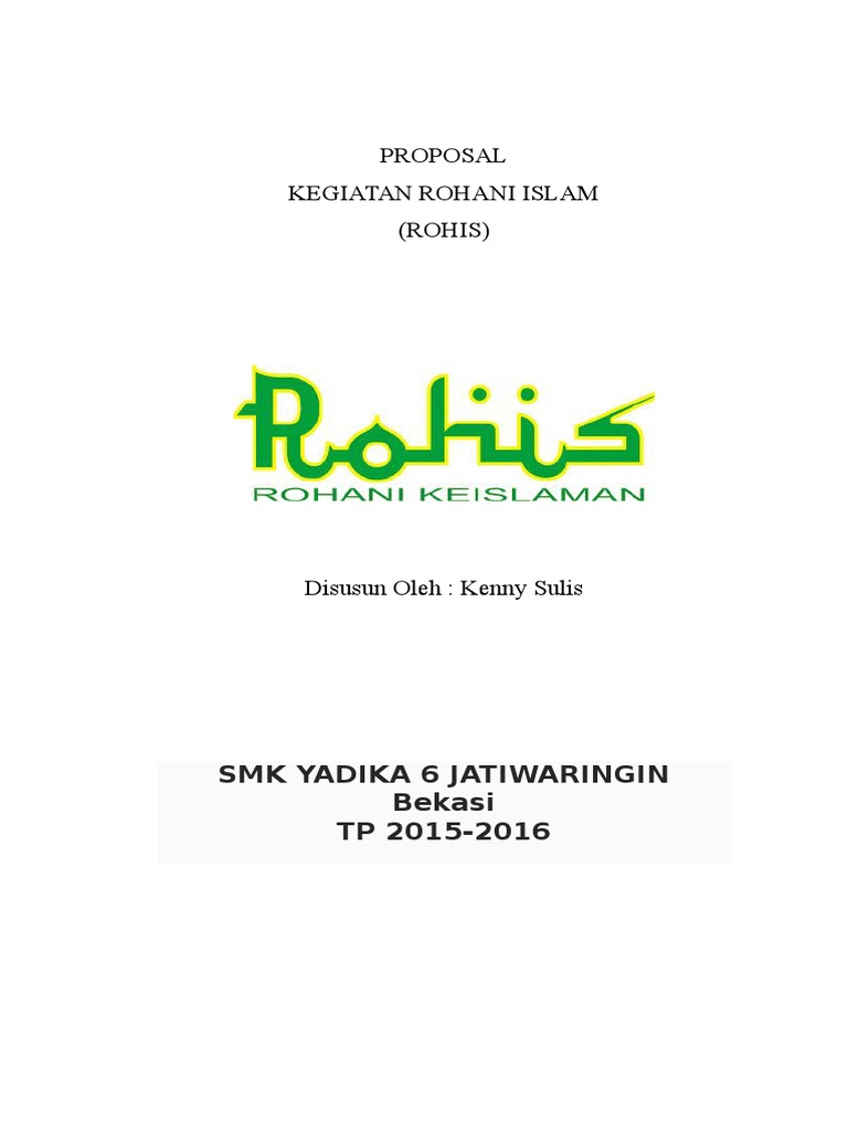 Proposal Rohis 1516 | PDF
