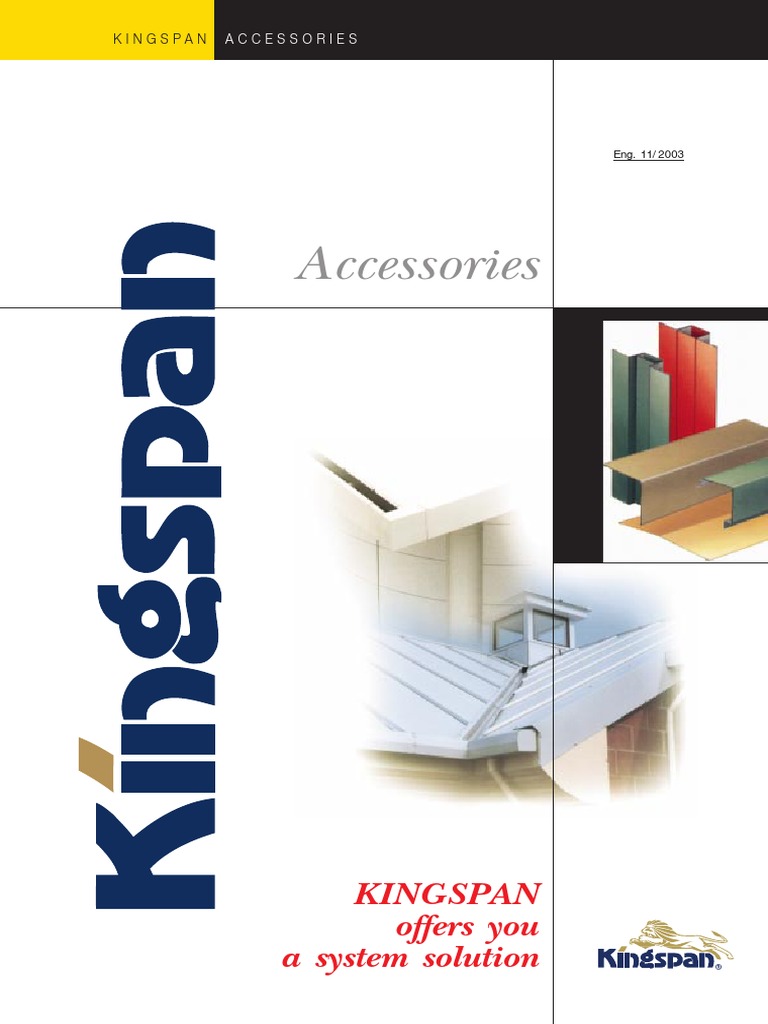 Kingspan Accessories Guide Provides Solutions for Roof Drainage and ...