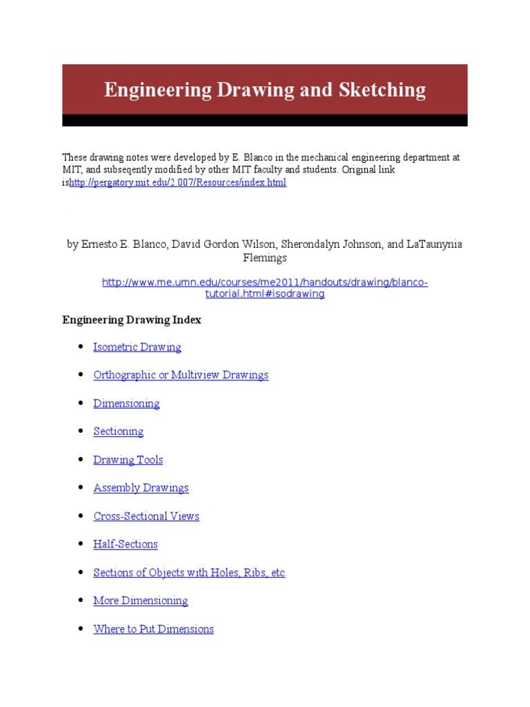 Engineering Drawing and Sketching | PDF | Drawing | Geometry