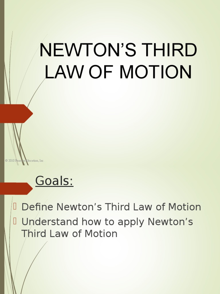Newtons Third Law | PDF | Newton's Laws Of Motion | Force
