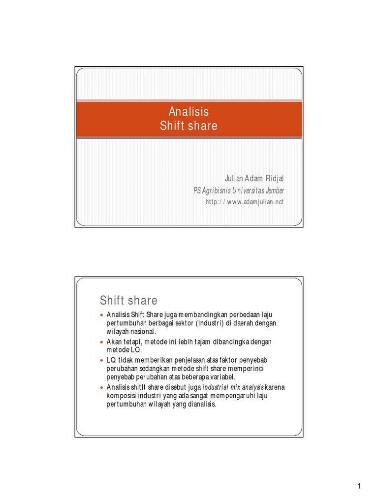 Analisis SHift SHare | PDF