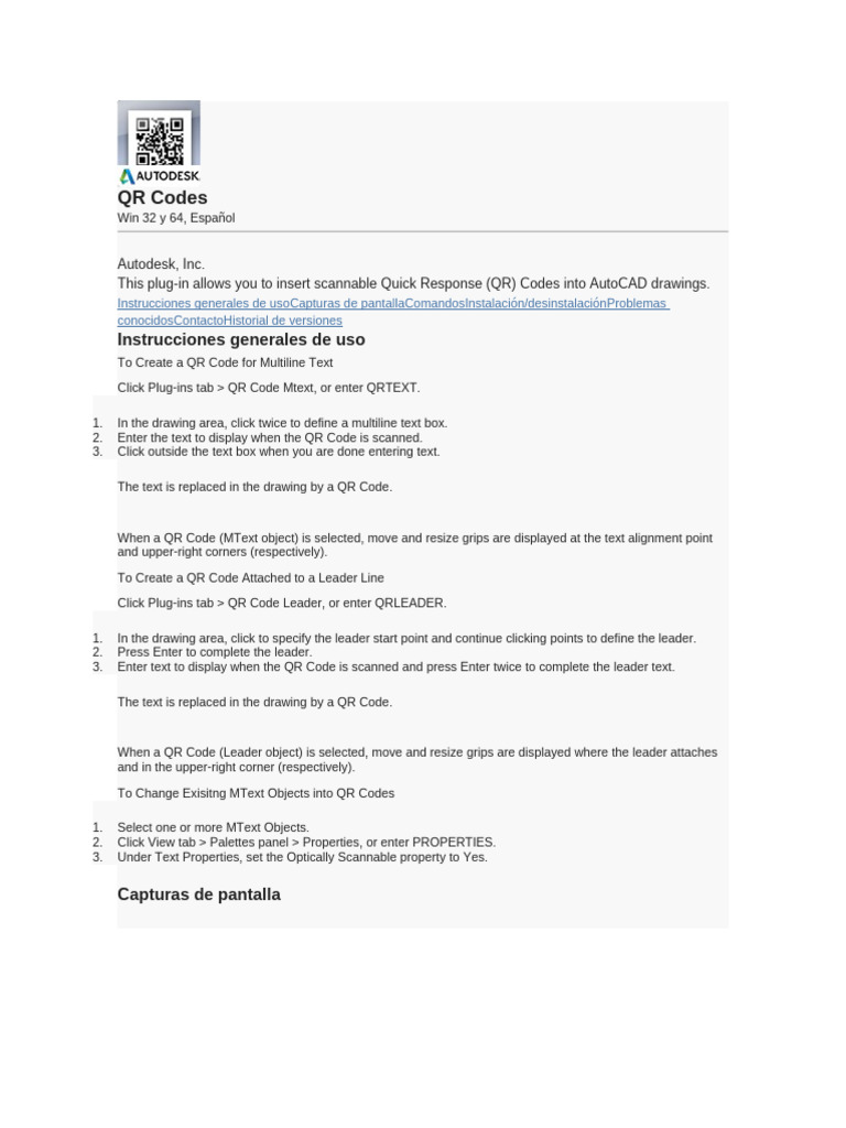 QR Codes | PDF | Qr Code | Auto Cad