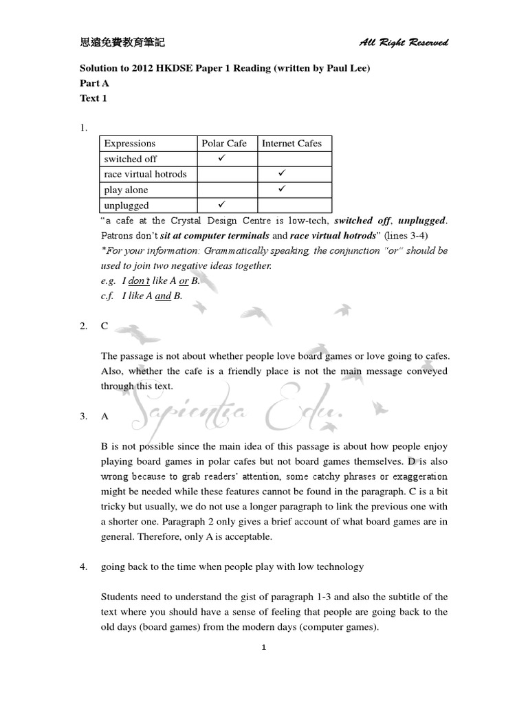 Solution To HKDSE 2012 Paper 1 | PDF | Sewing
