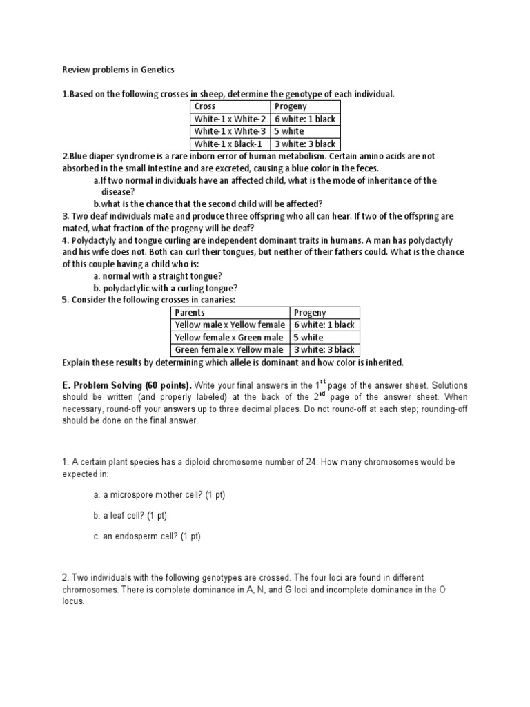 Genetics Reviewer | PDF | Dominance (Genetics) | Evolutionary Biology