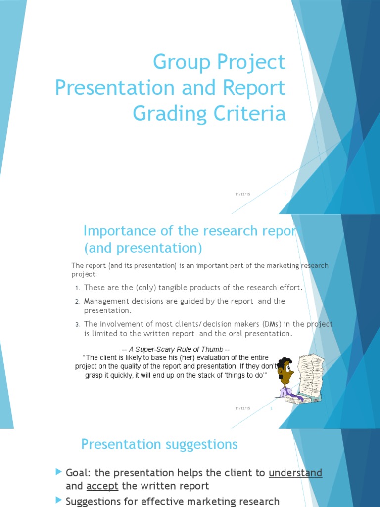 Grading Criteria for Marketing Reports | PDF | Data Analysis | Methodology