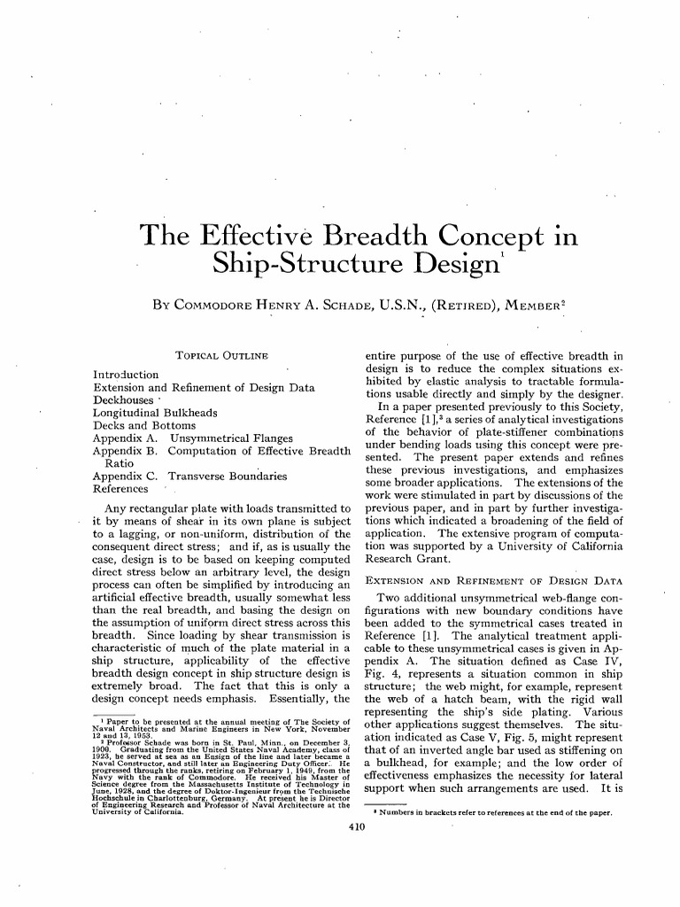 Effective Breadth Concept | PDF | Bending | Series (Mathematics)