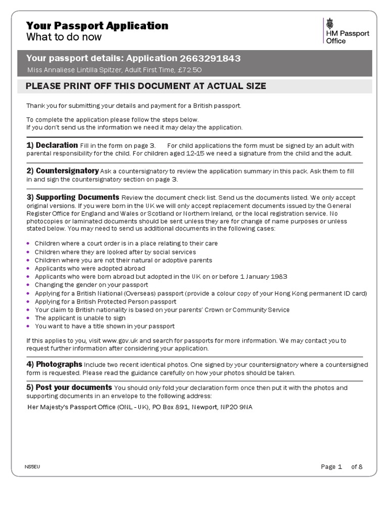 Passport Application Declaration | PDF | Birth Certificate | Passport