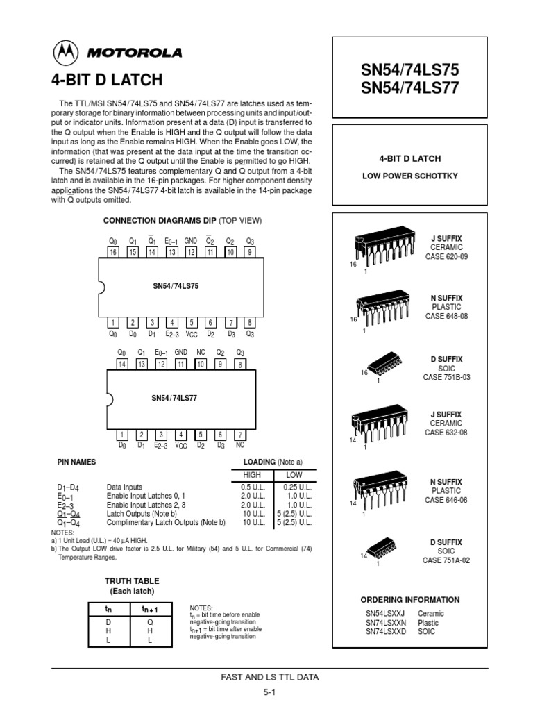 4 BIT D Latch | PDF | Electricity | Computer Hardware