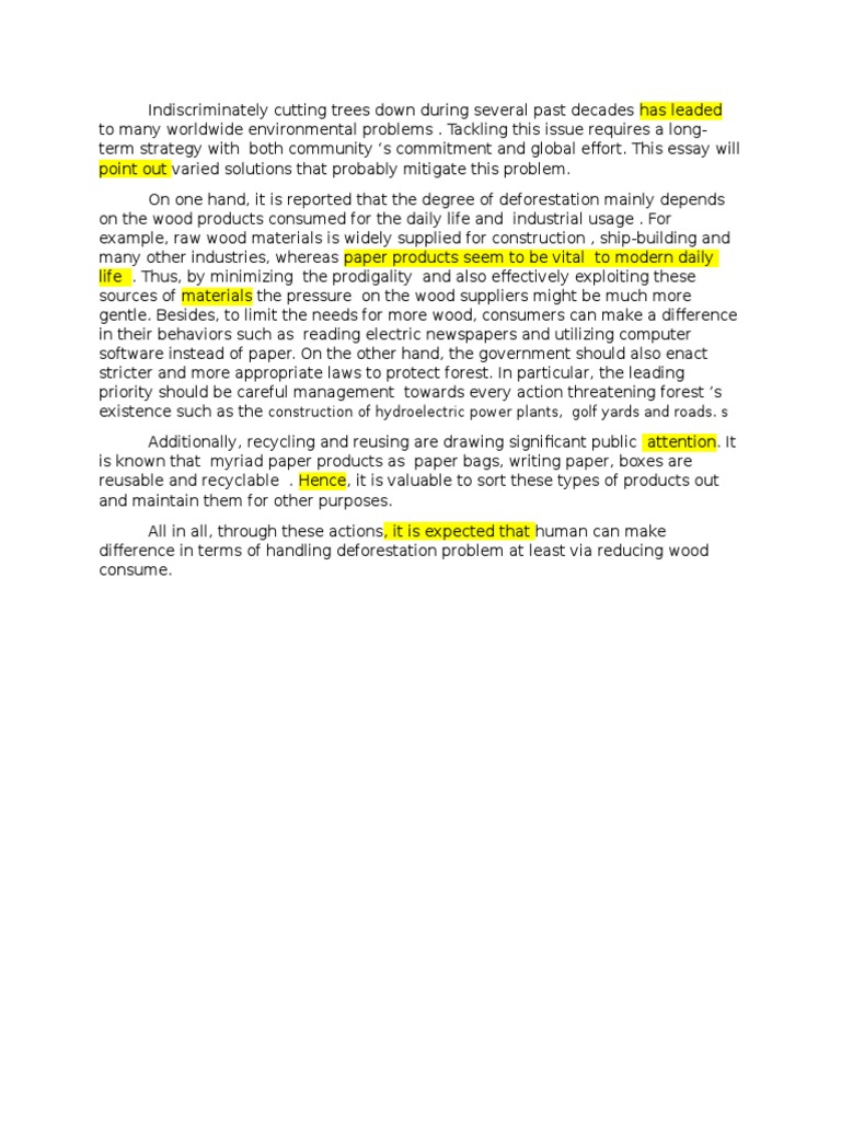 Solutions to Combat Deforestation | PDF | Technology & Engineering