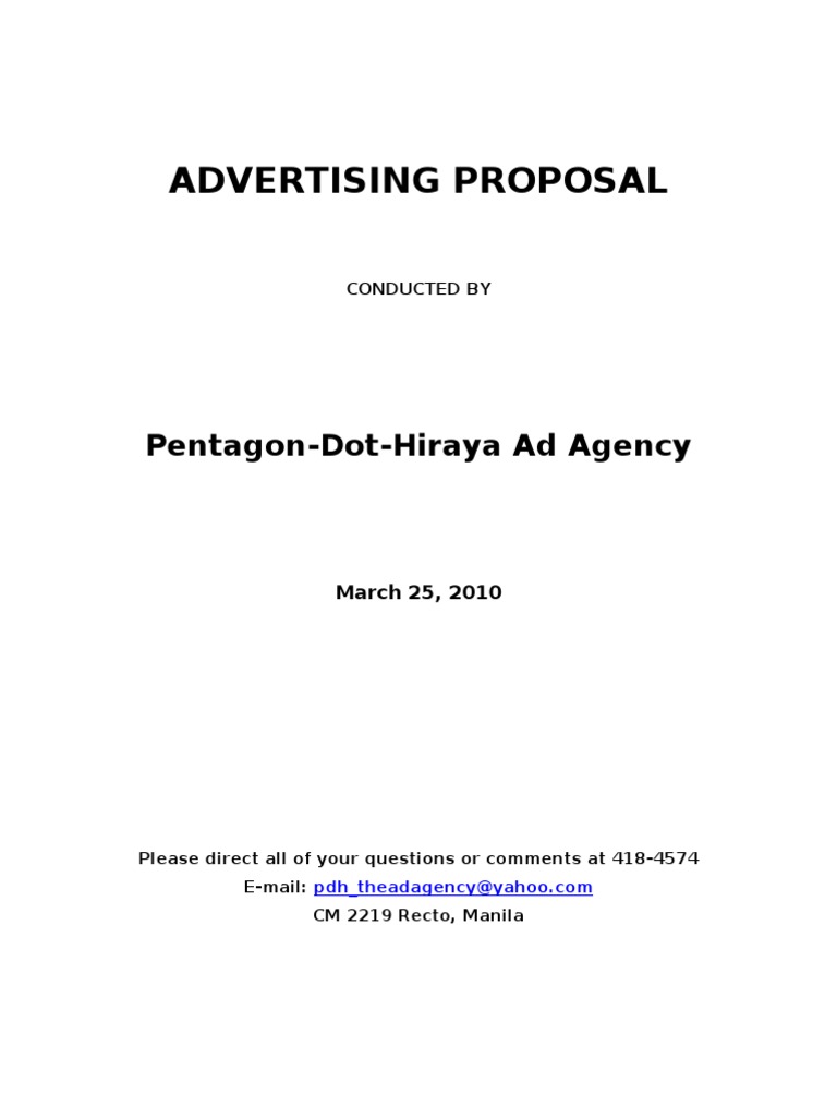 PSA Proposal | PDF | Advertising | Persuasion