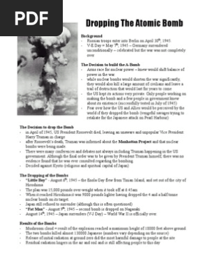 Why Did The Usa Drop Two Atomic Bombs On Japan In 1945 Ppt Download