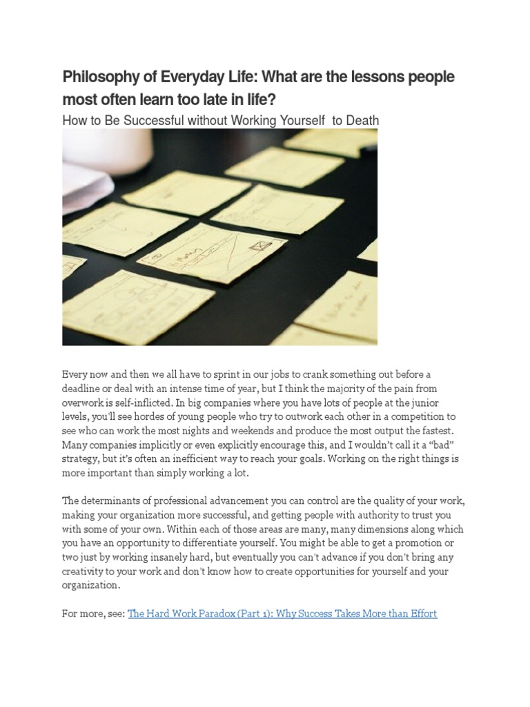 Philosophy of Everyday Life | PDF | Expert | Meditation