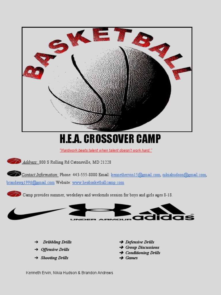 H.E.A. Basketball Crossover Camp | PDF