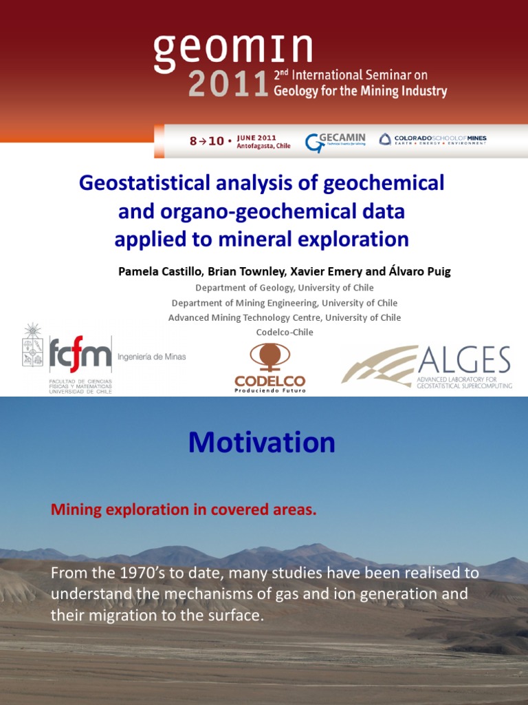 El Análisis Estadístico de Los Datos Geoquímicos y Organo-Geoquímica ...