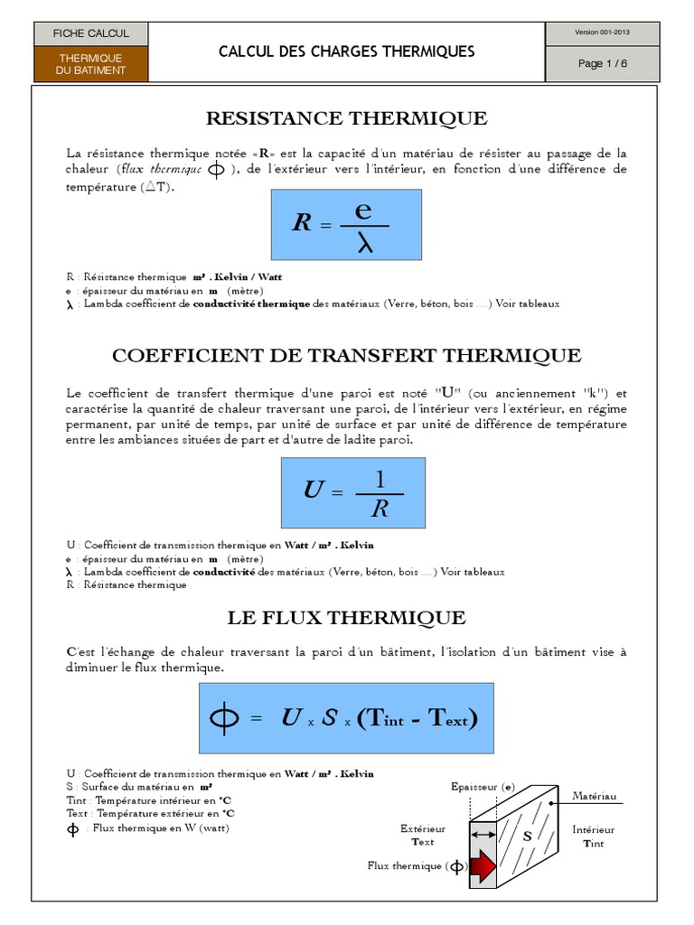 Thermique Du Batiment | PDF | Transfert thermique | Thermodynamique