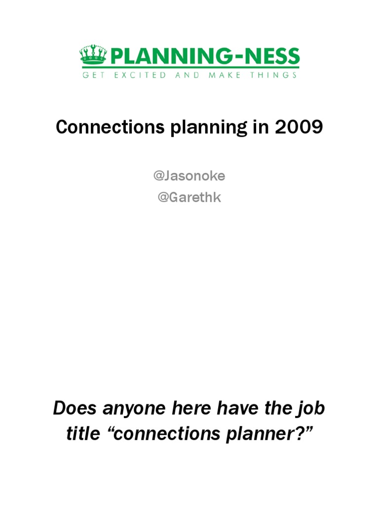 Connections Planning | PDF | Communication | Cognition