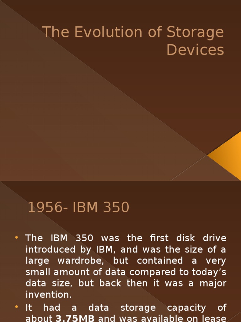 The Evolution of Storage Devices | PDF | Hard Disk Drive | Disk Storage