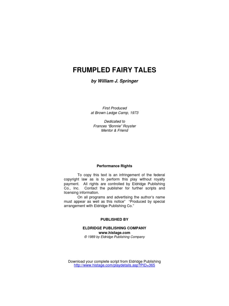 Frumpled Fairy Tales | PDF | Rapunzel | Leisure