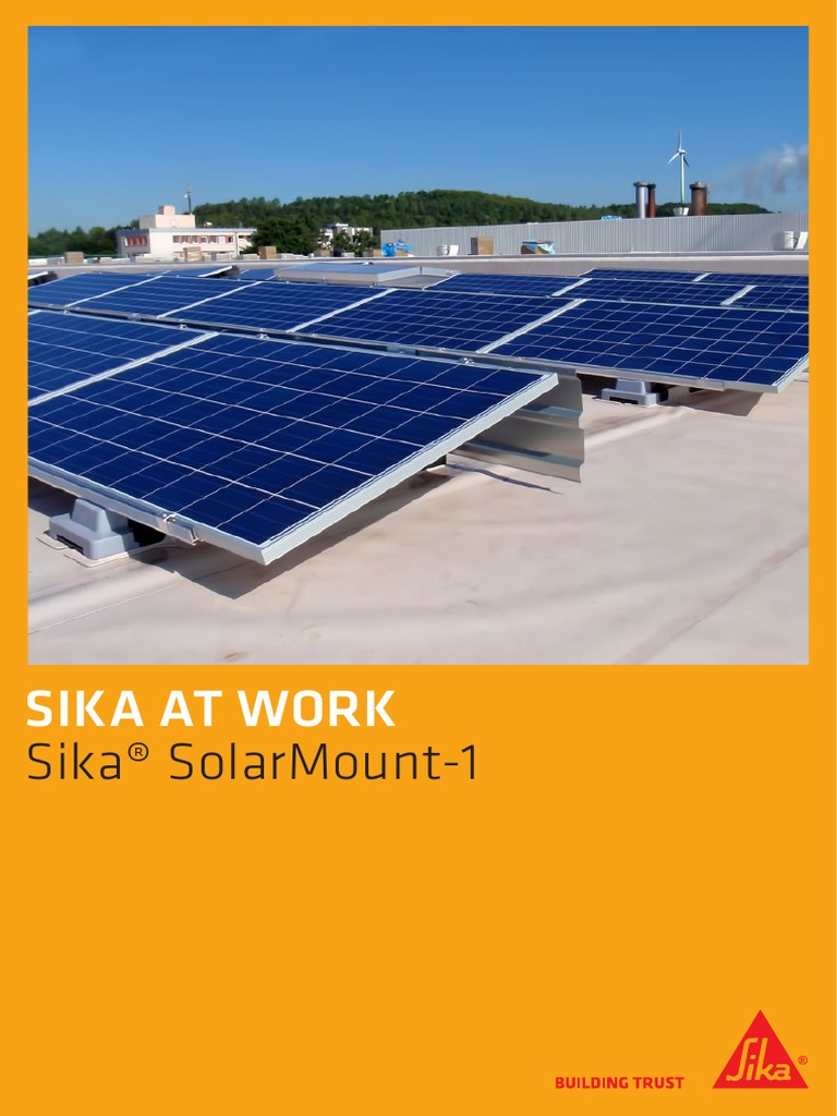 740 Saw Sika SolarMount-1 Field Experiences | PDF | Roof | Solar Panel