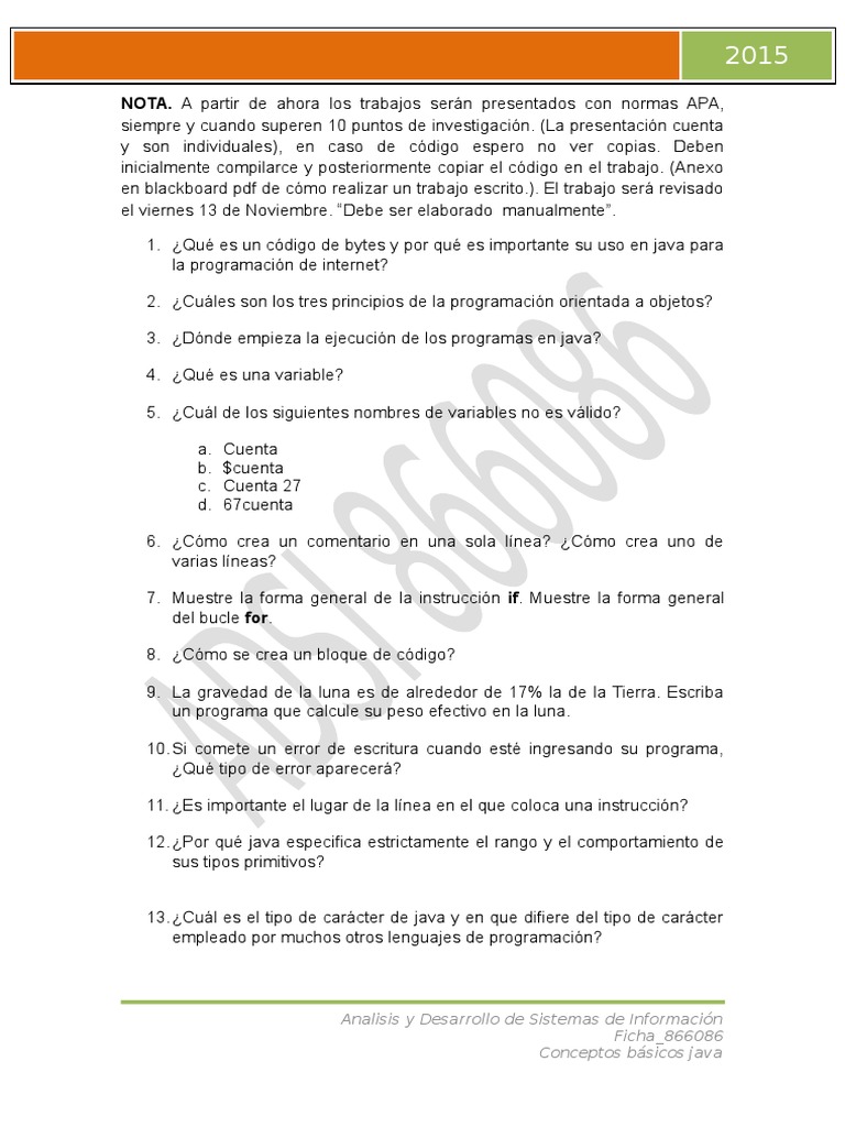 Trabajo Entregable Java | PDF | Java (lenguaje de programación) | Lenguaje de programación