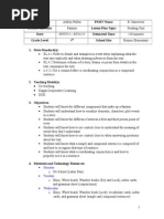 Lesson Plan #1 The Pagemaster Rough Draft | PDF | Genre | Lesson Plan