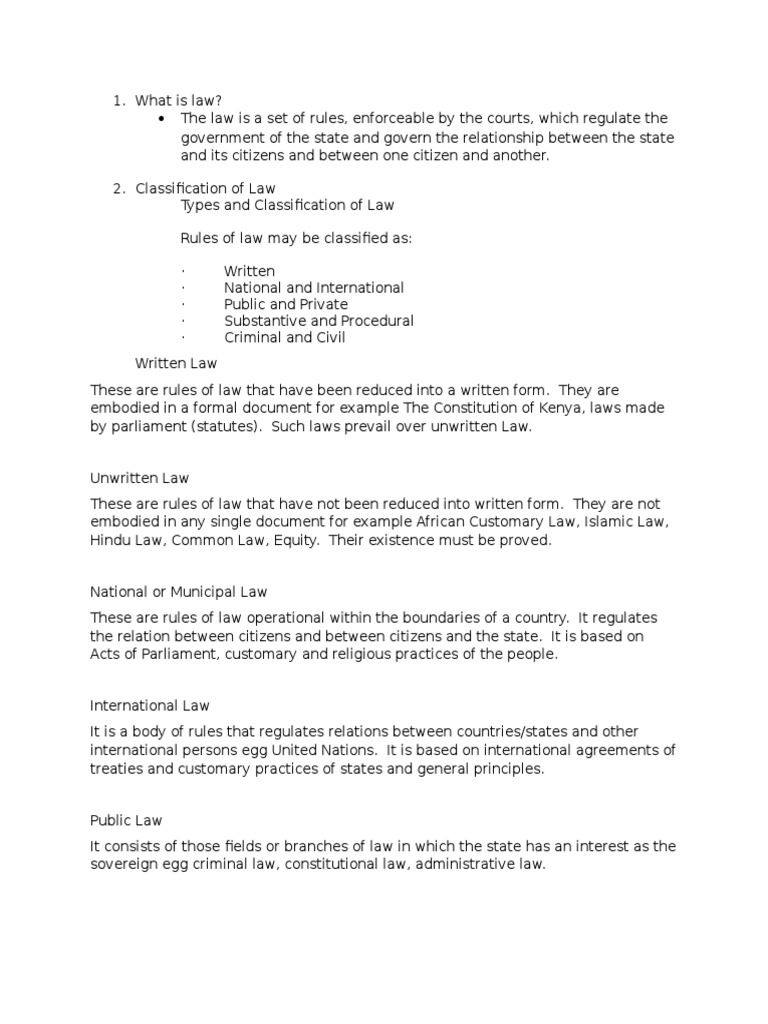 Introduction To Law | PDF