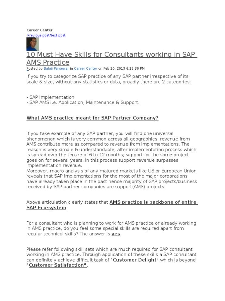 Sap Ams | PDF | Business | Computing