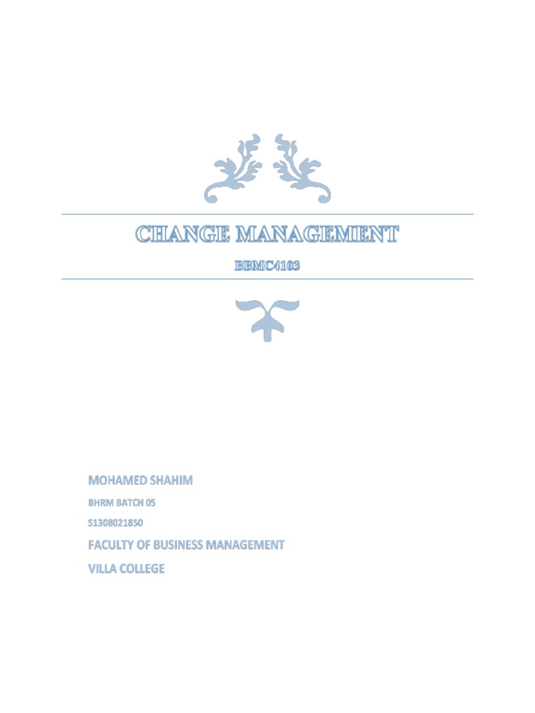 Change Management Bbbmc4103 | PDF | Change Management | Retail