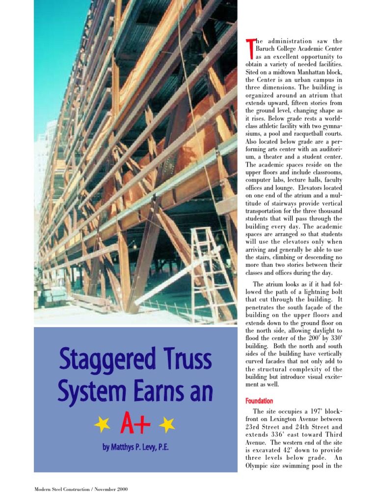 Staggered Trus Example 2 | PDF | Truss | Framing (Construction)