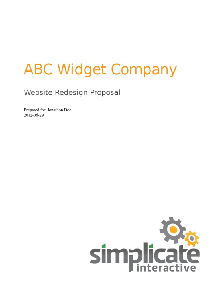 Sample Scope of Work and Proposal | PDF | Websites | Web Design