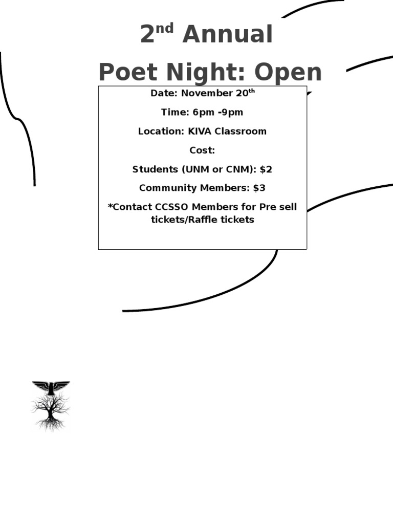 2nd Annual Poet Night Event | PDF | Social Science | Art