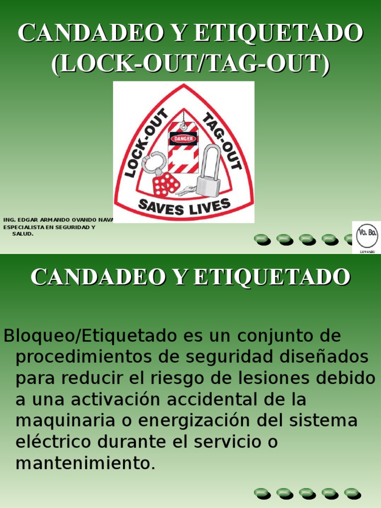 Candadeo y Etiquetado en Seguridad Laboral | PDF | Herramientas | Riesgo