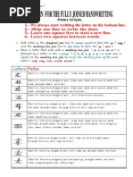 12 Rules For Good Cursive Handwriting | PDF | Typography | Writing