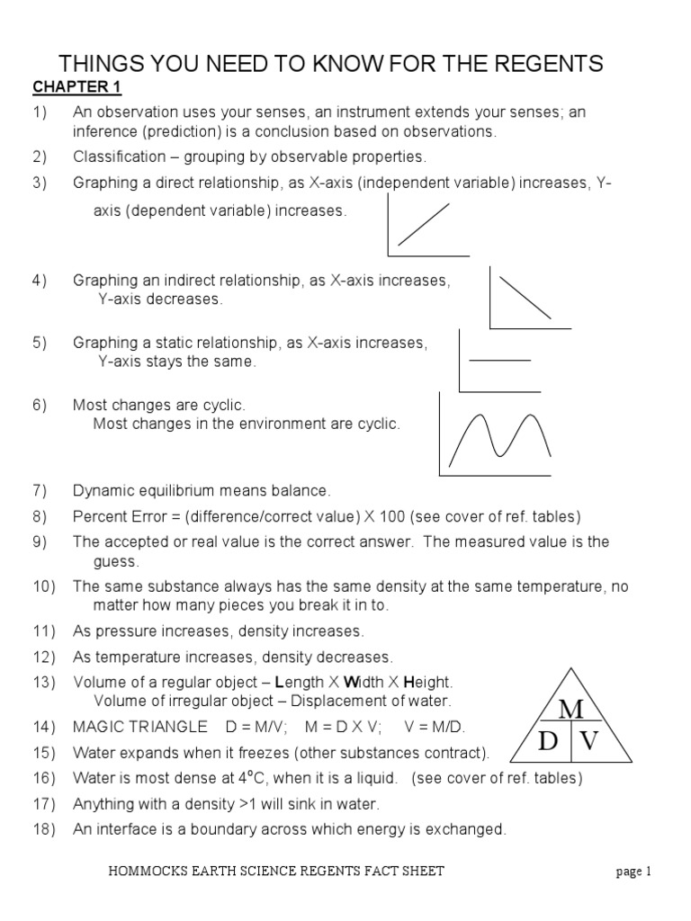 Earth Science Regents Review Study Guide | PDF | Plate Tectonics ...