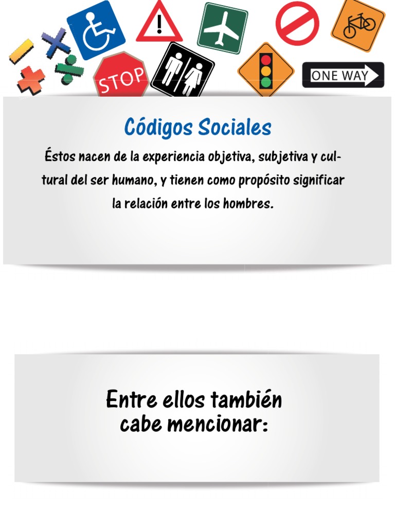 Ejemplos de Códigos Sociales y Culturales | PDF