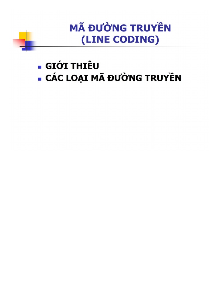 Line Coding CMI | PDF