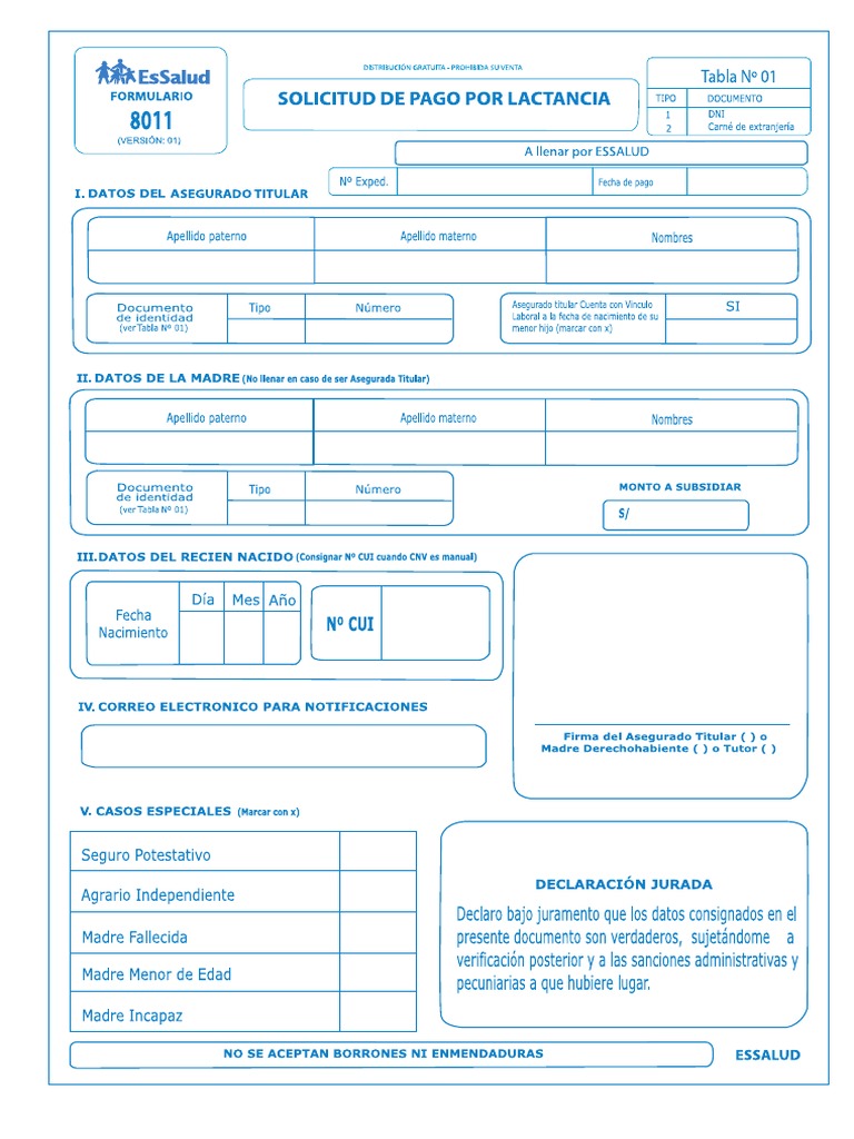 Formulario 8011 | PDF
