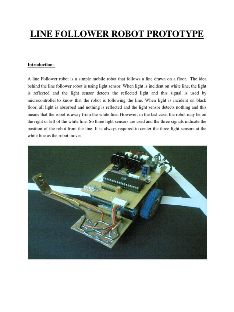 Line Follower Robot Prototype | PDF | Analog To Digital Converter | Sensor