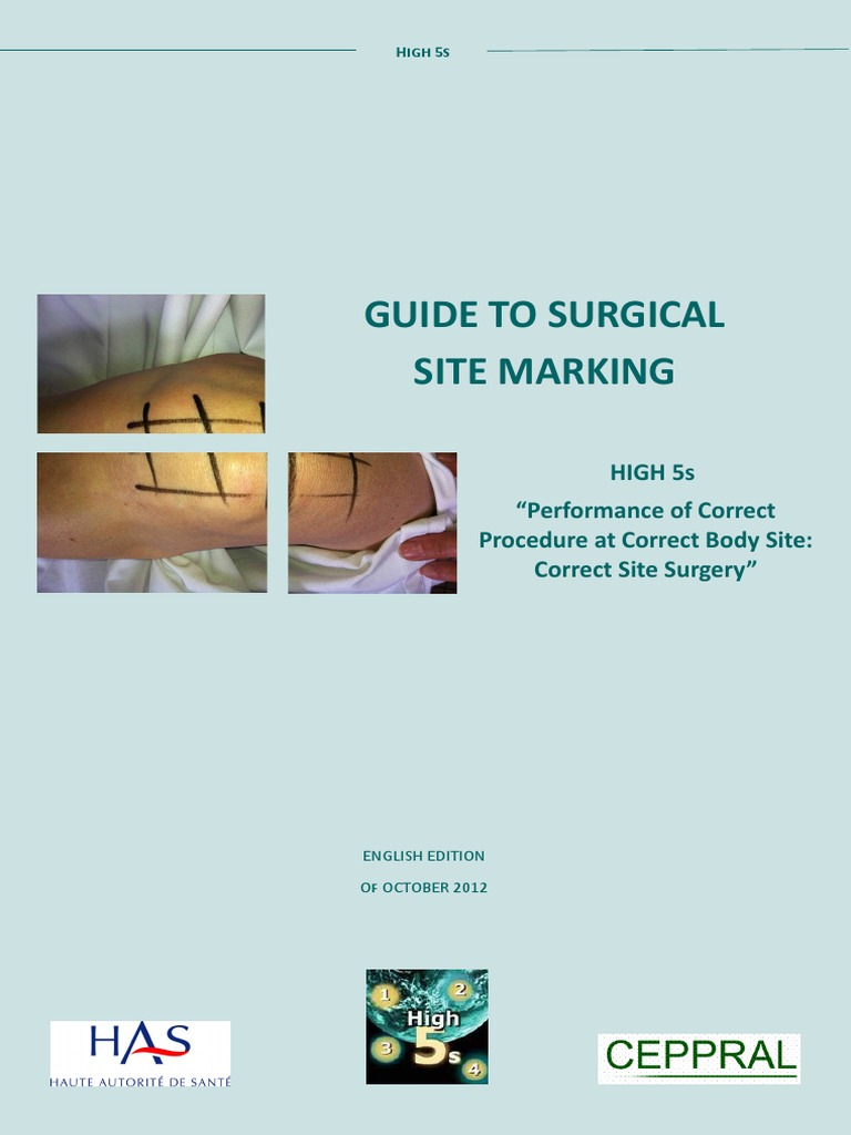 Guide To Surgical Site Marking | PDF | Surgery | Endoscopy
