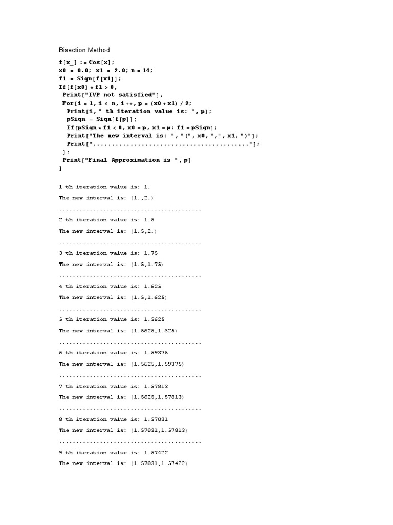Numerical Methods and Programming Using Mathematica | Download Free PDF ...