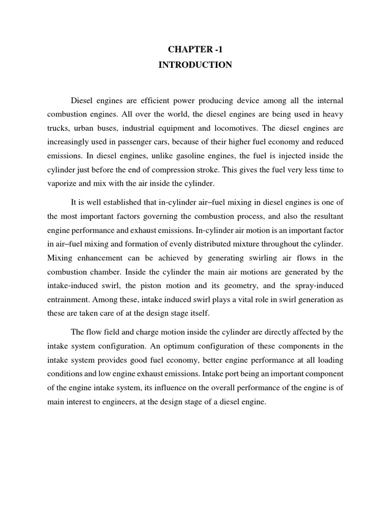 Intro To Diesel Engine | PDF | Internal Combustion Engine | Diesel Engine