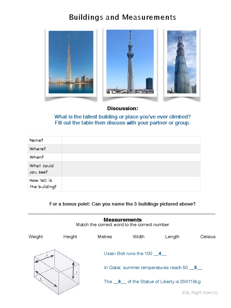 Buildings and Measurements | PDF | Adjective | Noun