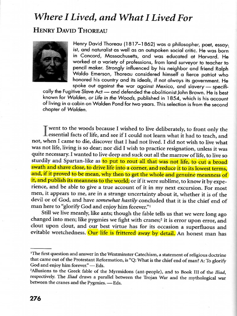 Where I Lived | Download Free PDF | Henry David Thoreau | Essays